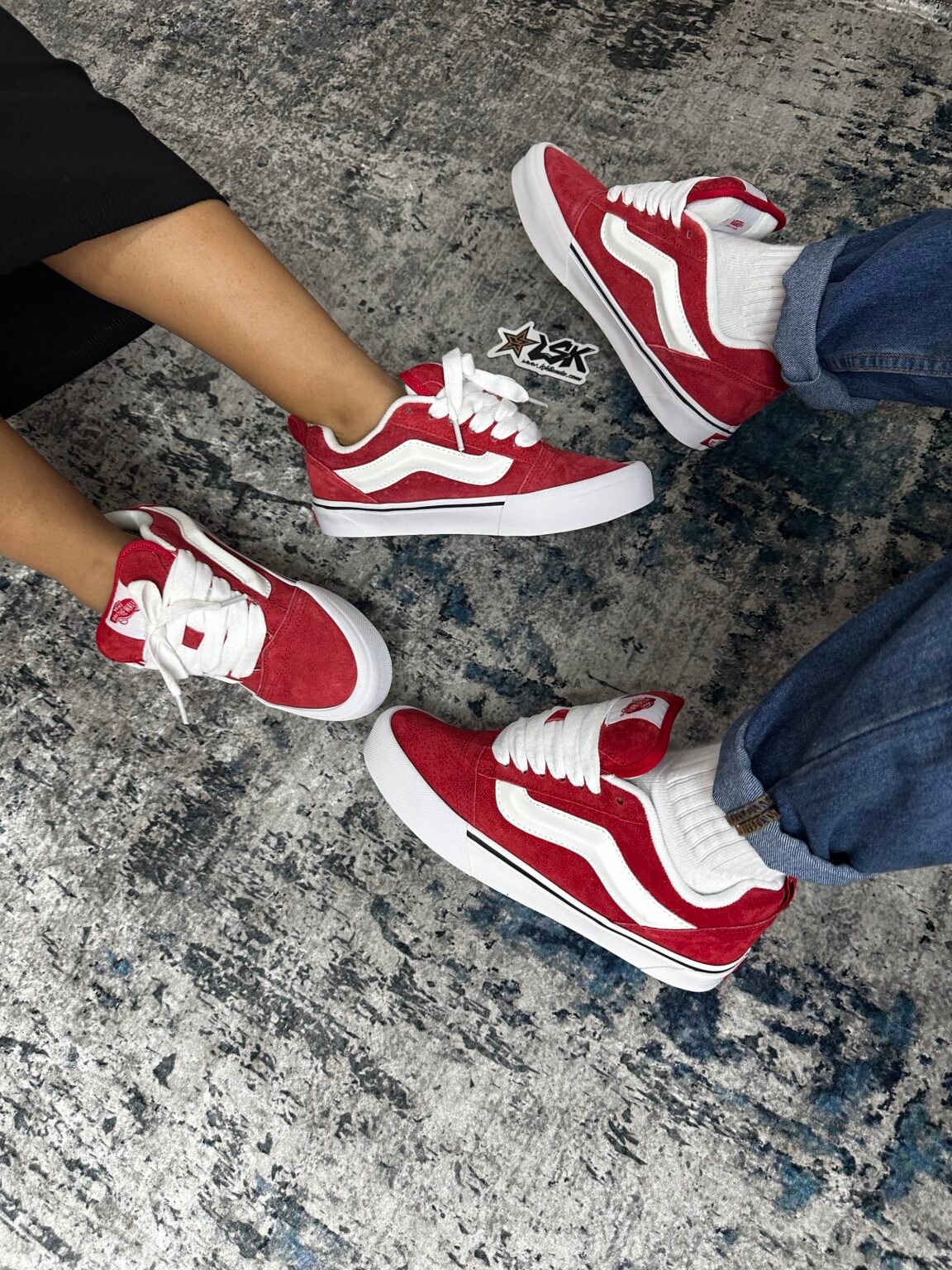 Tenis Clásicos Rojos Unisex Knu Skool Vans - Lsktienda